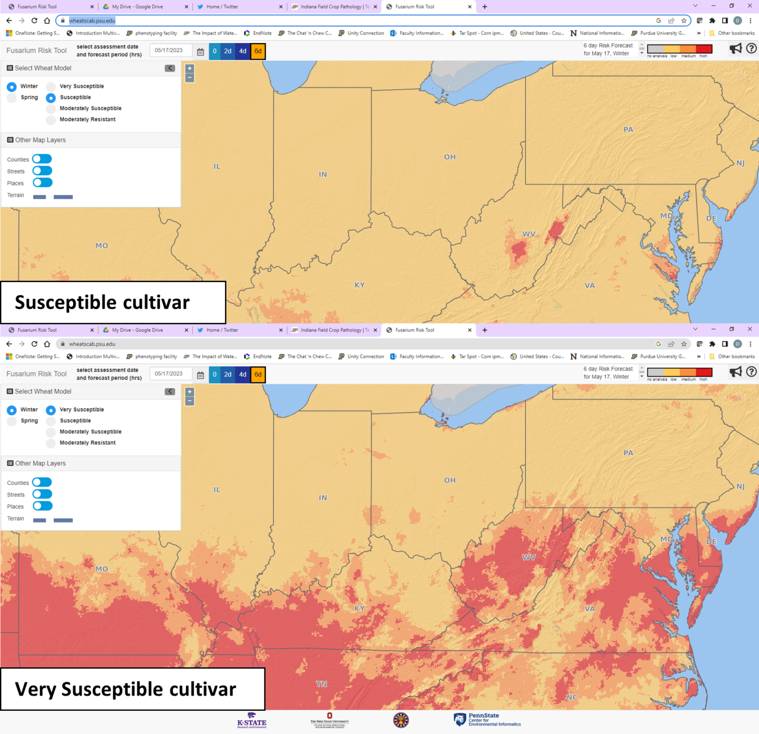 Foliar Diseases of Wheat and Fusarium Head Blight (Scab) Management ...